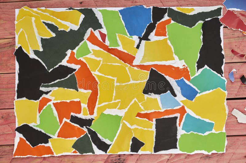 Abstract Colorful Collage. Modern Background Stock Image - Image of ...