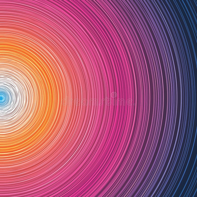 Abstract Colorful Concentric Circles Background Vector Stock Vector ...