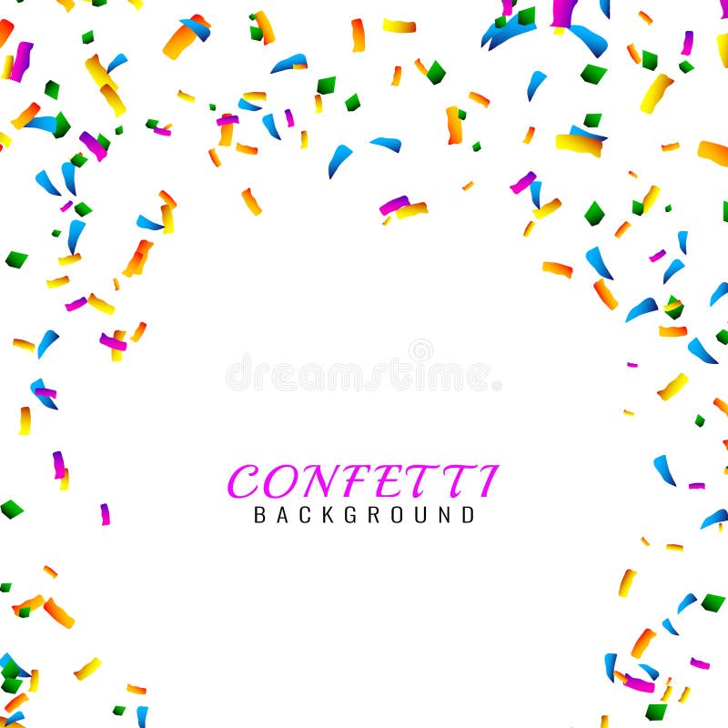 Abstract Colorful Confetti Background Stock Vector - Illustration of ...