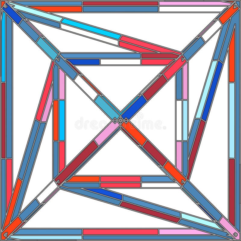 Abstract Colorful Construction Structure Vector Stock Vector ...