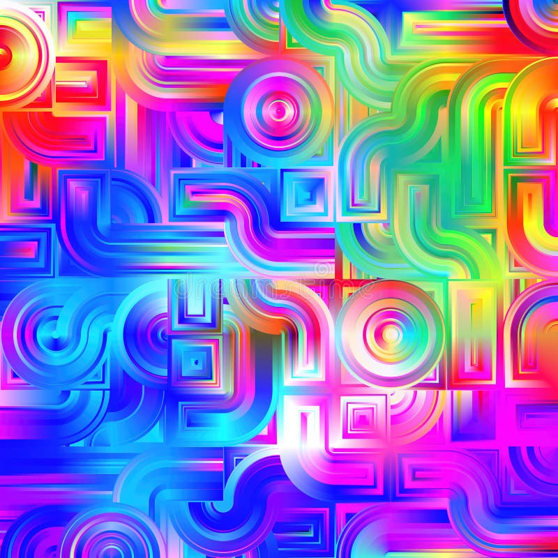 Abstract Colorful Cool Pattern Background Design Stock Illustration ...