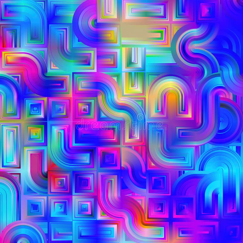 Abstract Colorful Cool Pattern Background Design Stock Illustration ...