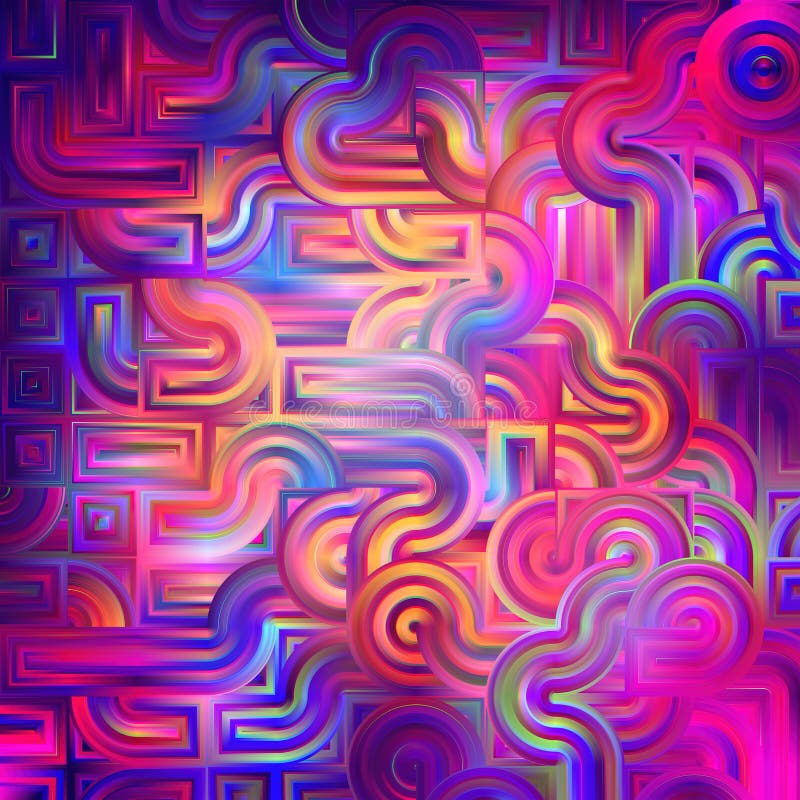 Abstract Colorful Cool Pattern Background Design Stock Illustration ...