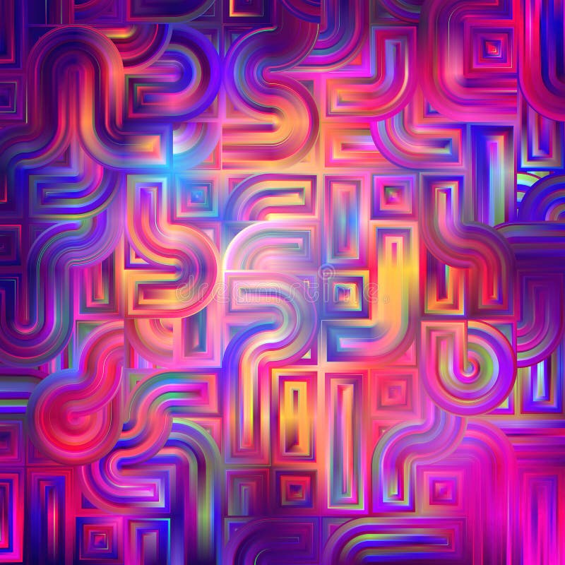 Abstract Colorful Cool Pattern Background Design Stock Illustration ...