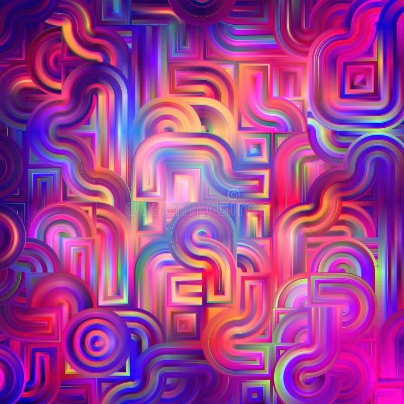 Abstract Colorful Cool Pattern Background Design Stock Illustration ...