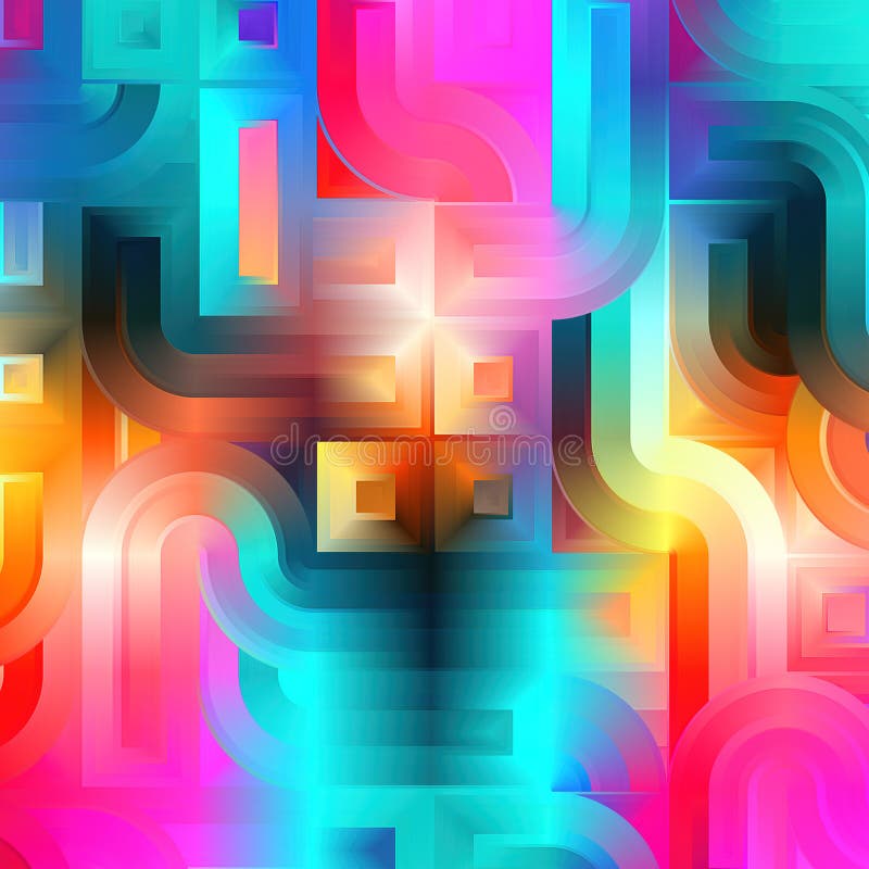 Abstract Colorful Cool Pattern Background Design Stock Illustration ...