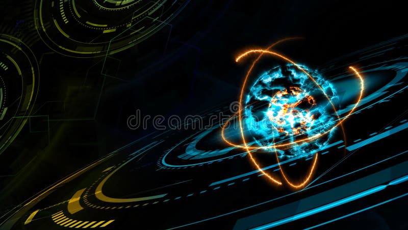 Abstract Colorful Core Explosive Core and Quantum Futuristic Computer ...