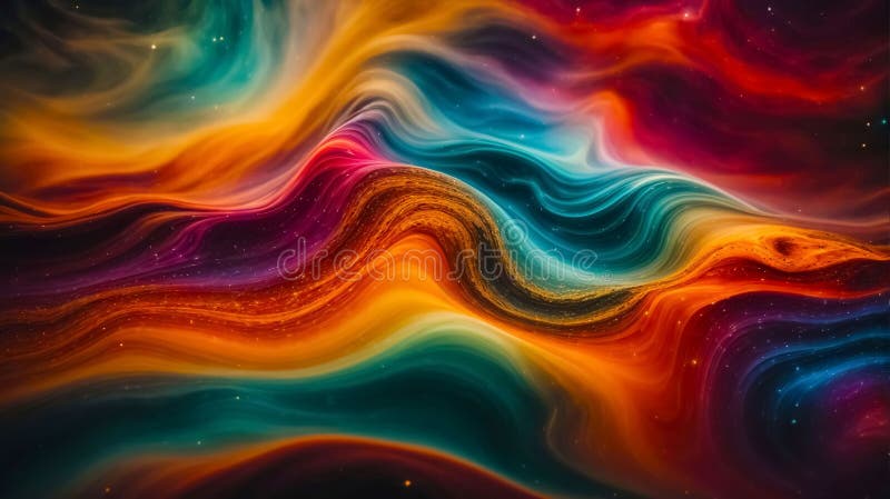 Abstract Colorful Cosmic Nebula Background for Multimedia Creative ...