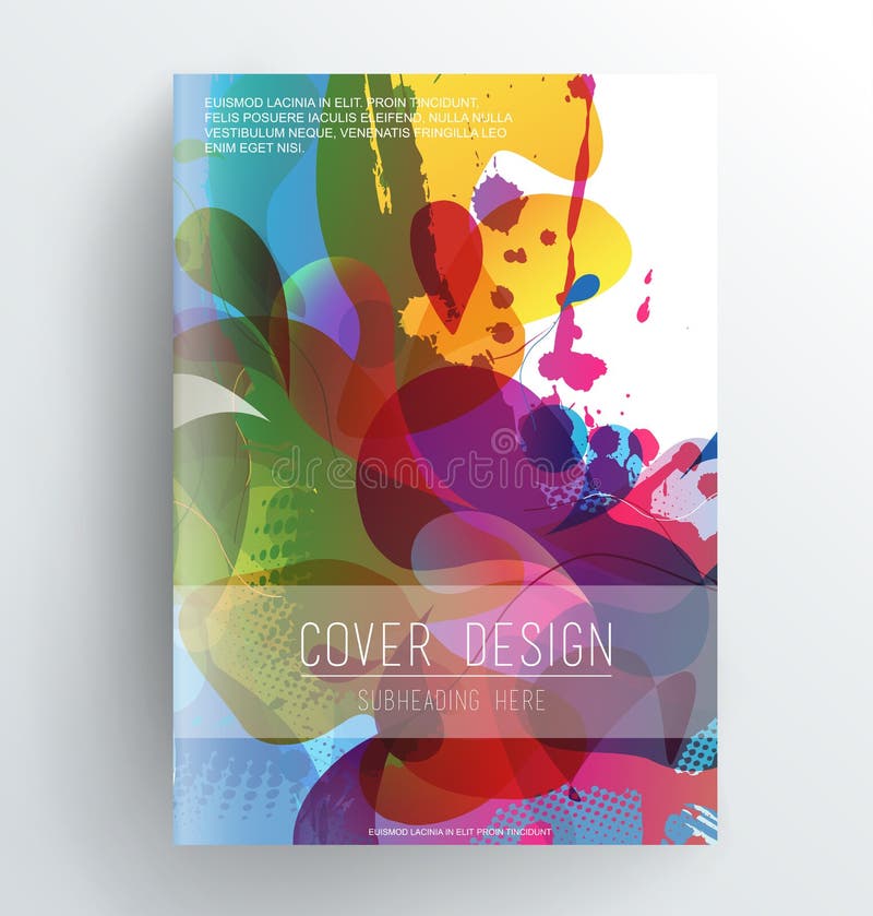 Abstract Colorful Cover Design Stock Vector - Illustration of copy ...