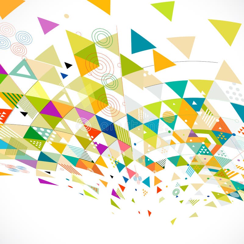 Abstract Colorful and Creative Mix Geometric Background Stock Vector ...