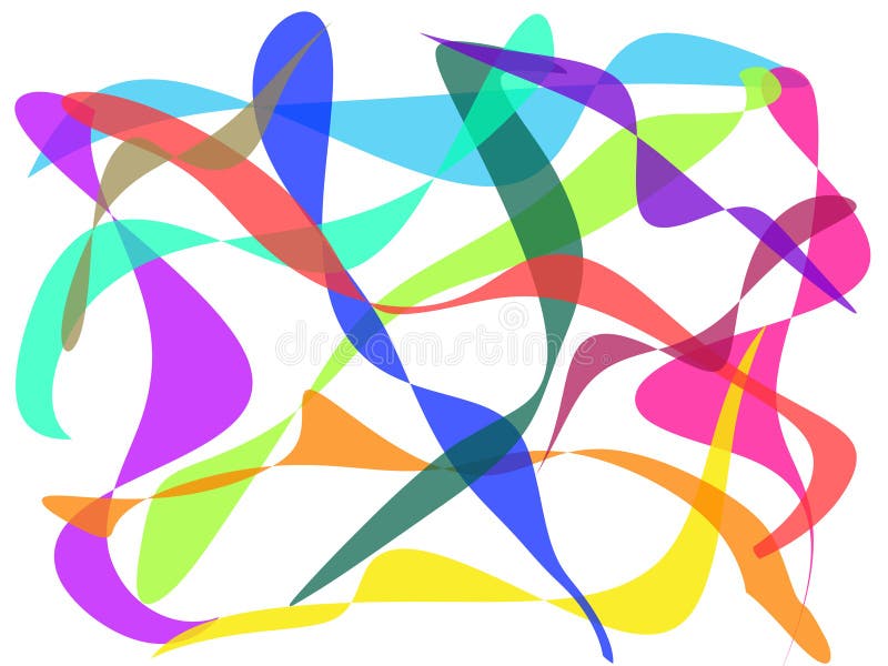 Abstract Colorful Curve Background Stock Illustration - Illustration of ...