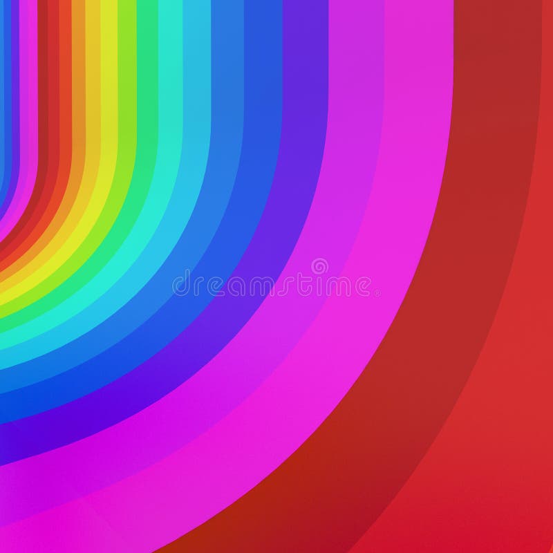 Abstract Colorful Of Curve Rainbow Background Stock Illustration