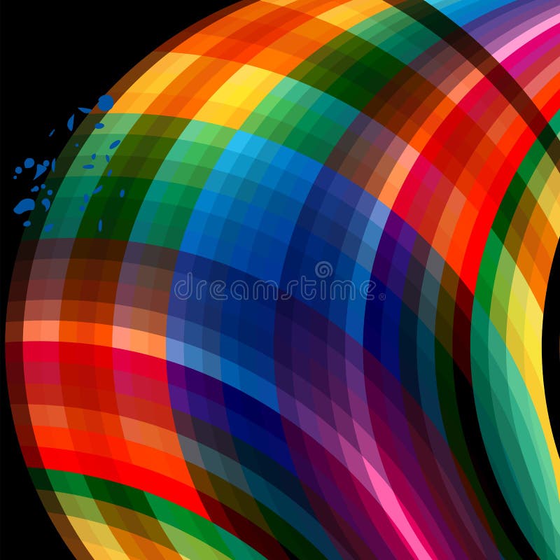 Abstract colorful curves stock vector. Illustration of color - 45268457