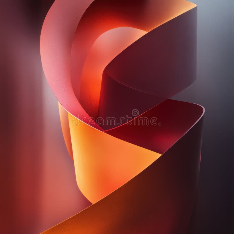 Abstract Colorful Curves in Dynamic Flow of Light and Shadow Stock ...