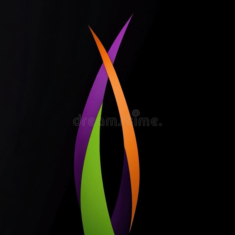 Abstract Colorful Curves stock illustration. Illustration of vibrant ...