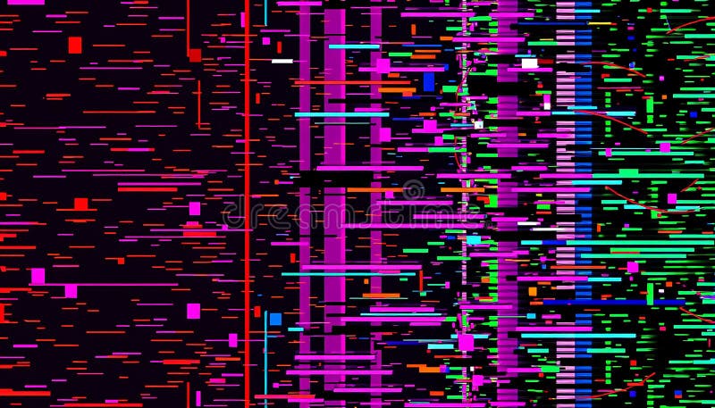 Abstract Colorful Data Stream, Digital Technology Background, Stock ...