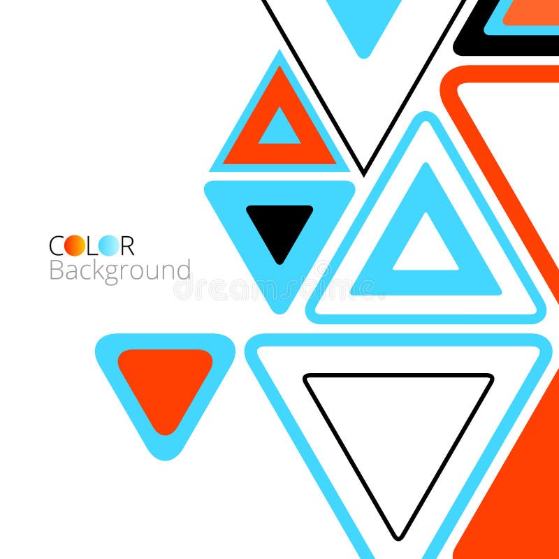 Abstract Colorful Design Triangles Background Stock Vector ...