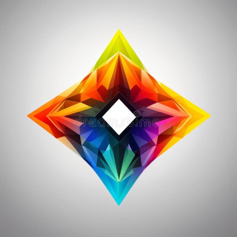 Abstract Colorful Diamond Shape Vector Illustration Stock Illustration ...