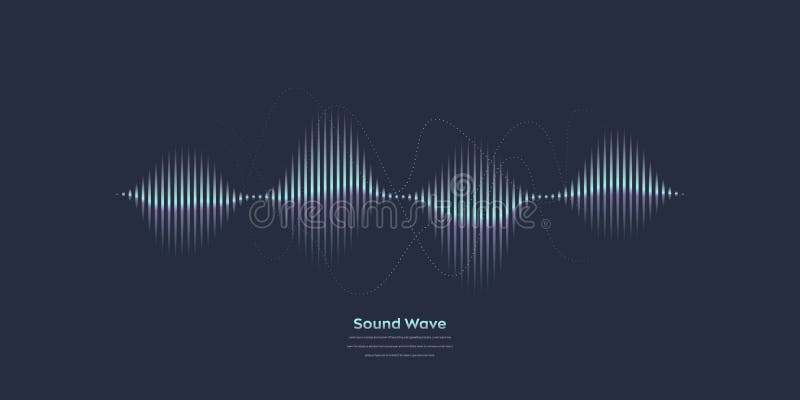 Abstract Colorful Digital Sound Wave. Equalizer. Audio Wave Graph of ...