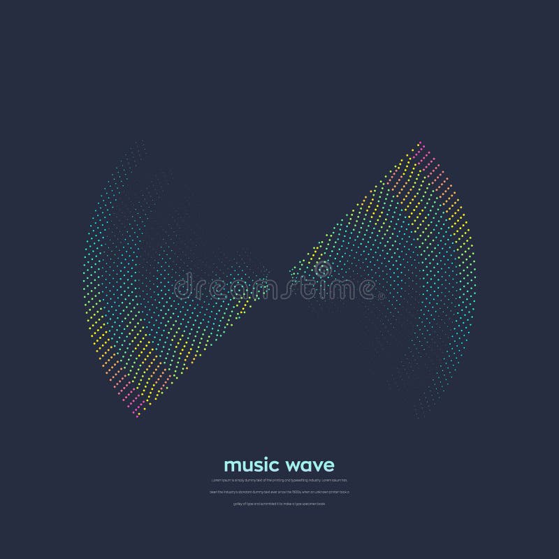 Abstract Colorful Digital Sound Wave. Equalizer. Audio Wave Graph of ...