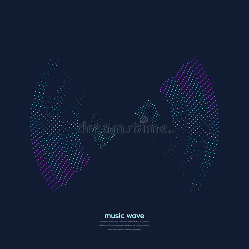 Abstract Colorful Digital Sound Wave. Equalizer. Audio Wave Graph of ...