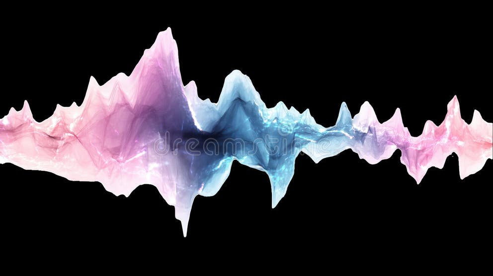 Abstract Colorful Digital Soundwave Showing Audio Frequency on ...