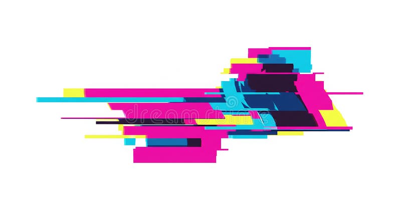 Abstract Colorful Distortion Design Stock Illustration - Illustration ...