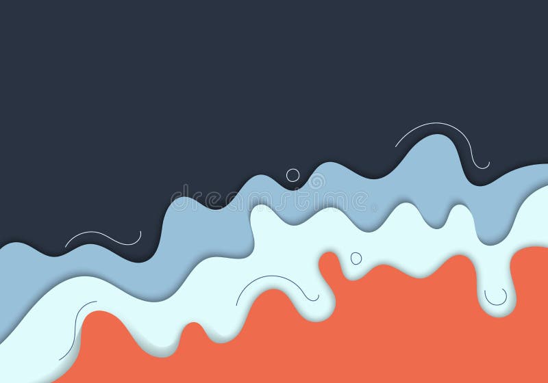 Abstract Colorful Doodles of Liquid Template Design Decorative Artwork ...