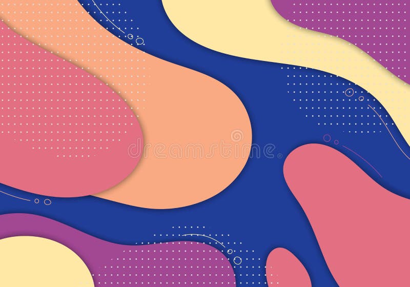Abstract Colorful Doodles Template Design Decorative Artwork ...