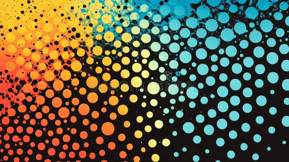 Abstract Colorful Dot Pattern Background Stock Illustration ...
