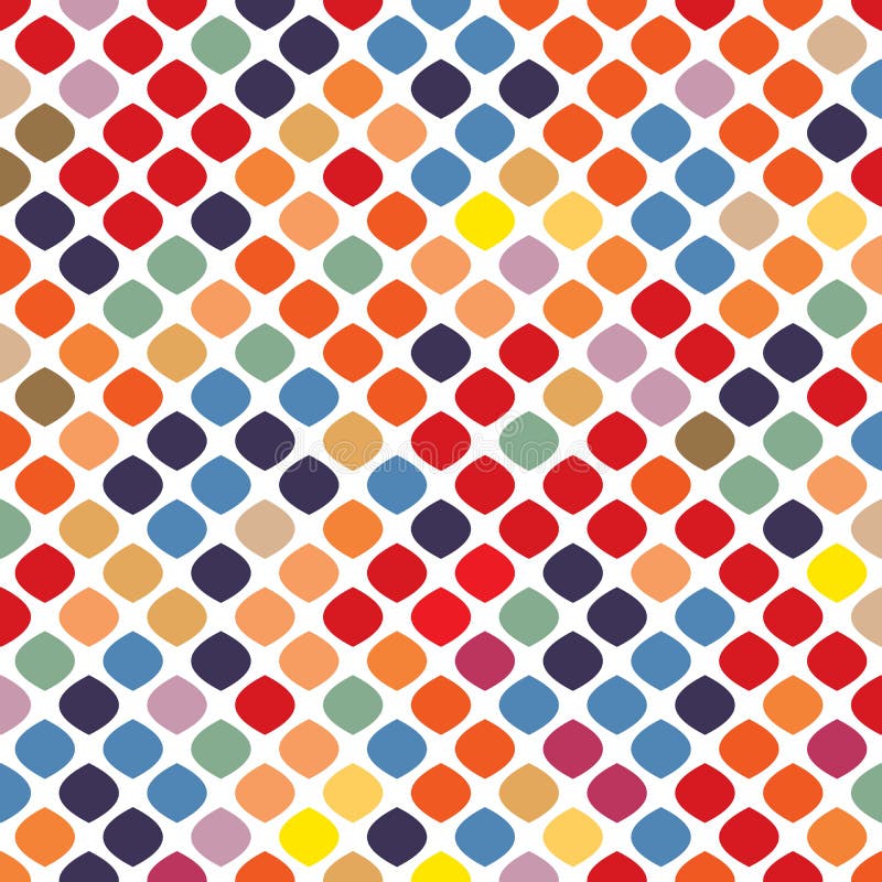 Cute Geometric Colorful Irregular Dots Pattern Vector Background ...