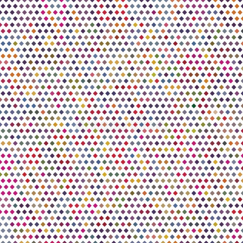 Abstract Colorful Tiling Diamond Dots Mosaic Vector Pattern Background ...