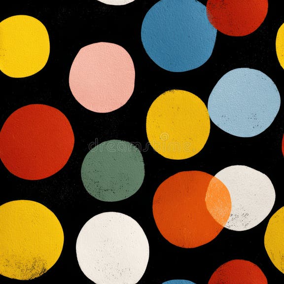 Abstract Colorful Dots on Black Background for Creative Designs Stock ...