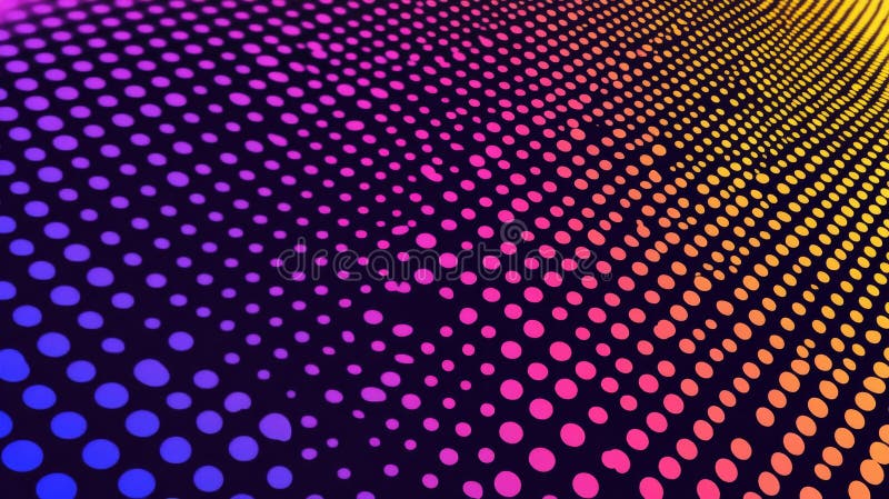 Abstract Colorful Dotted Wave Pattern Background Stock Illustration ...