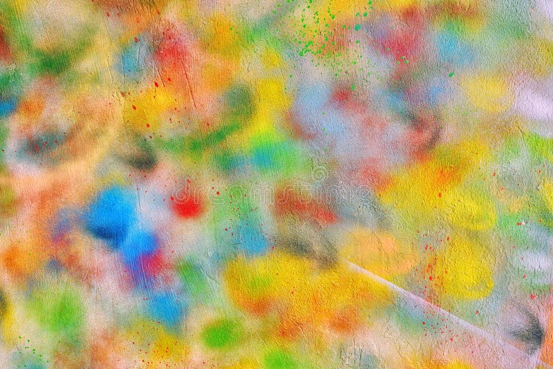 Abstract Colorful Drawing on the Wall Stock Photo - Image of texture ...