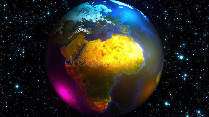 Abstract colorful earth stock illustration. Illustration of earth ...