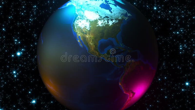 Abstract colorful earth stock footage. Video of dots - 297287710