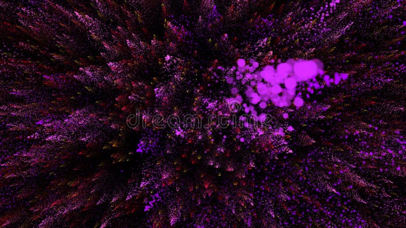 Abstract Colorful Ethereal Meditation Loop Background. Stock Footage ...