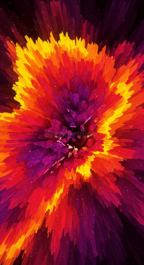 Abstract Colorful Explosion Background Stock Illustration ...