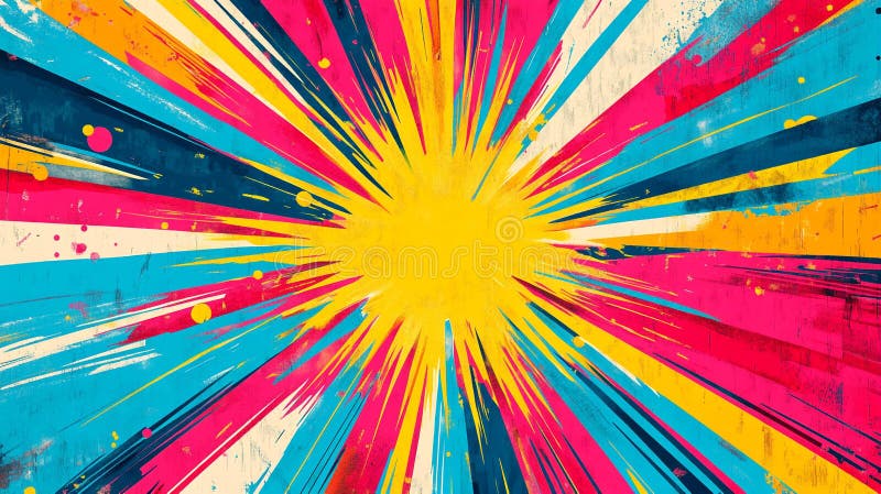 Abstract Colorful Explosion Background Design Stock Illustration ...