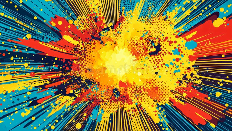 Abstract Colorful Explosion Paint Splatter Burst High Quality Image ...