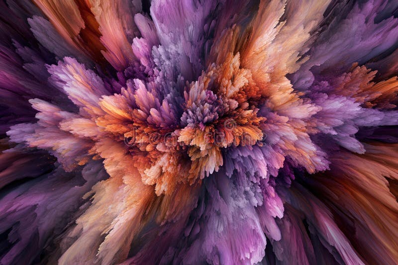 Abstract Colorful Explosion Texture with Dynamic Flow Stock Image ...