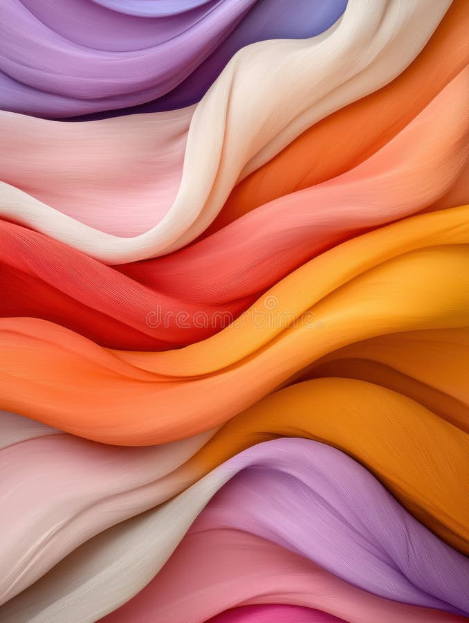 Abstract Colorful Fabric Waves Background Texture Stock Illustration ...