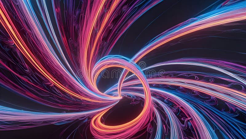 Abstract Colorful Fiber Optic Background Stock Illustration ...