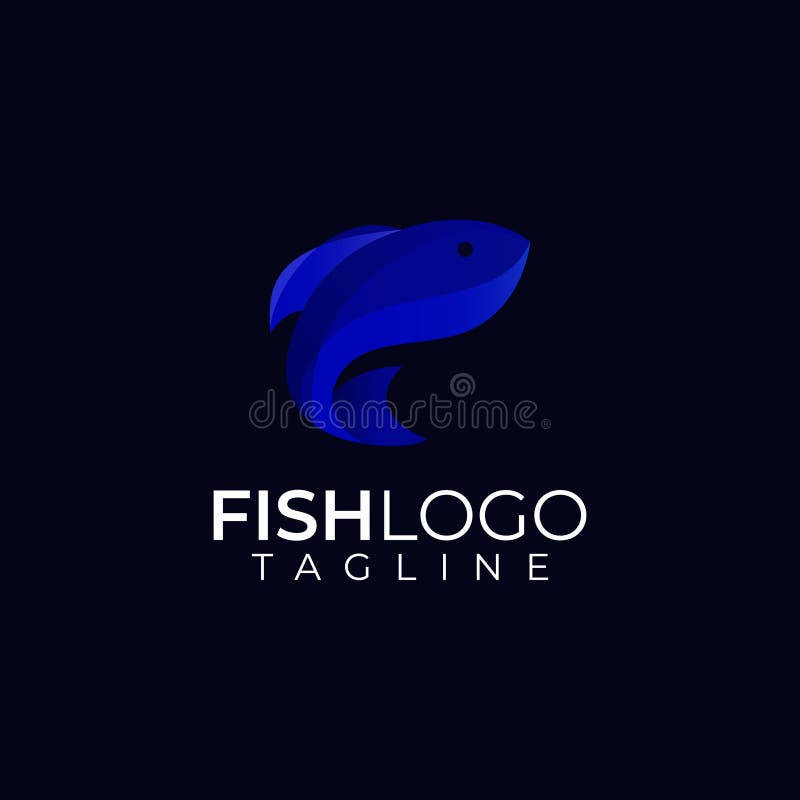 Abstract Colorful Fish Logo Template Stock Illustration - Illustration ...