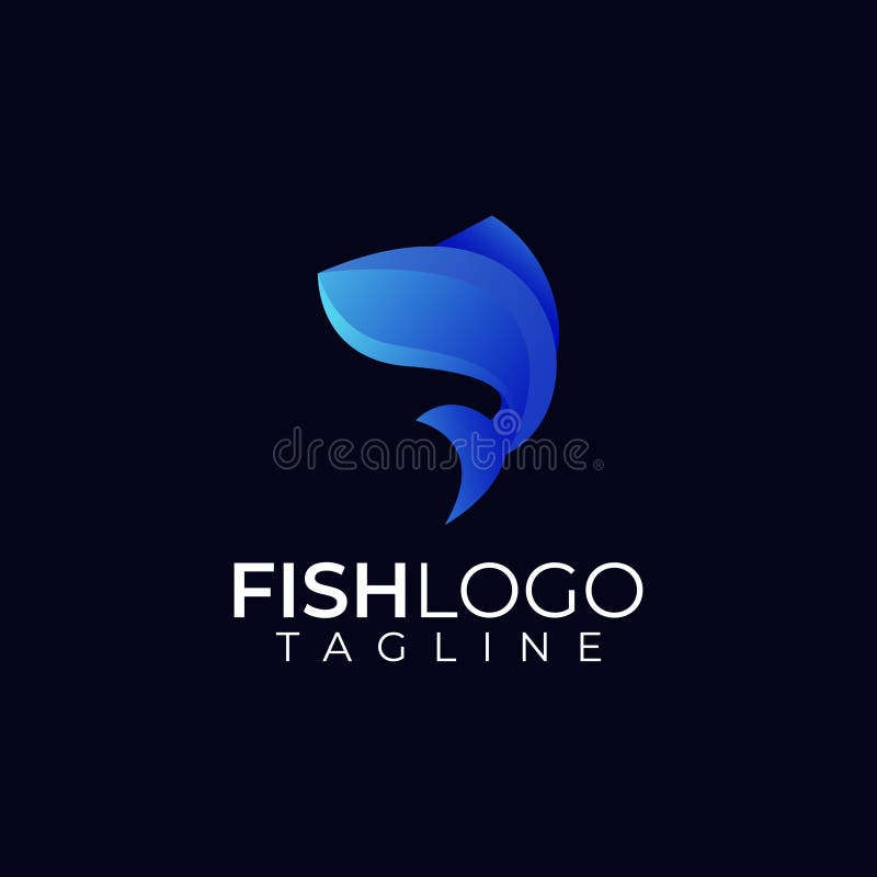 Abstract Colorful Fish Logo Template Stock Illustration - Illustration ...