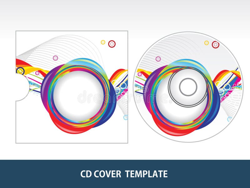 Abstract Colorful Floral Cd Cover Stock Vector - Illustration of blue ...