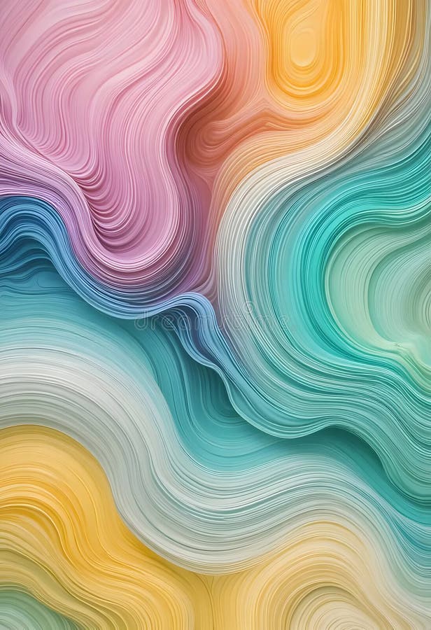 Abstract Colorful Flowing Lines Forming a Beautiful Textured Background ...
