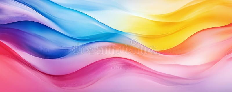 Abstract Colorful Flowing Wave Pattern, Vibrant Spectrum. Creative Art ...