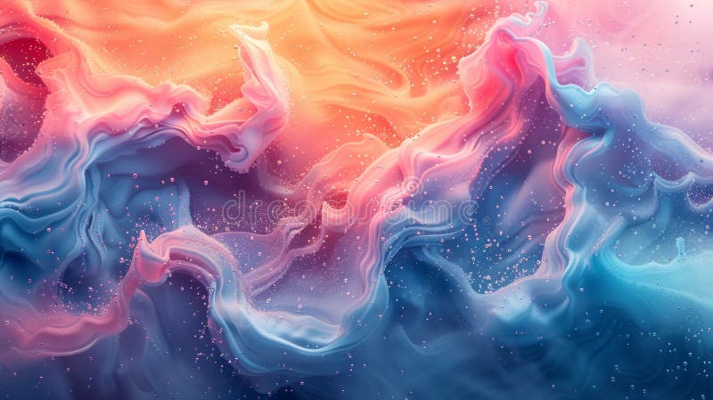 Abstract Colorful Fluid Art Stock Image - Image of marbling, colorful ...